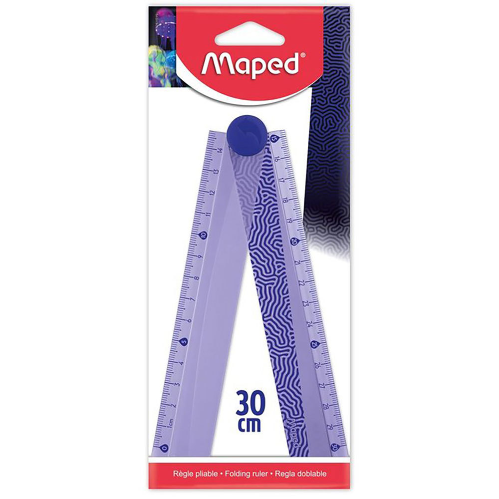 Regla Escolar Maped 281019 Deepsea Plegable | Lumen
