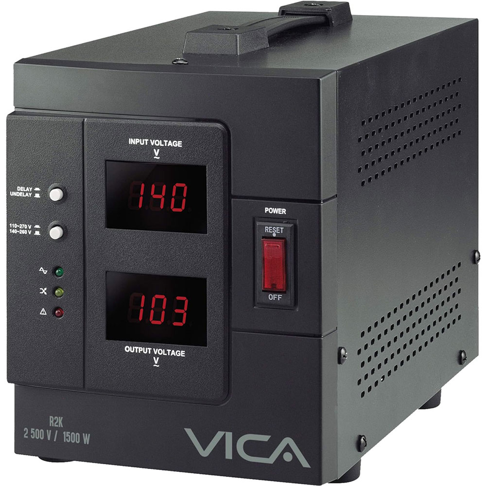 Regulador Vica R2K/2500Va /1500W 4 Contactos | Papelería Lumen