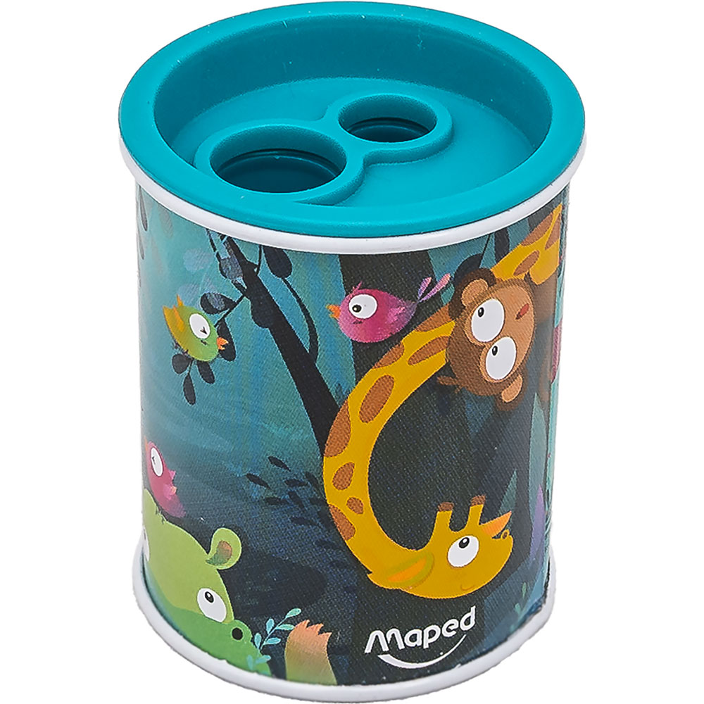 Sacapuntas Escolar Maped 044103 Jungle Lata 2 Orificios | Lumen