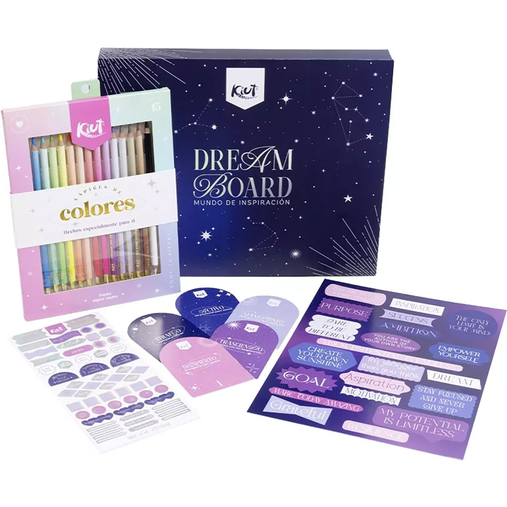 Set Escolar Kiut Mapa De Sueños Con 17 Piezas