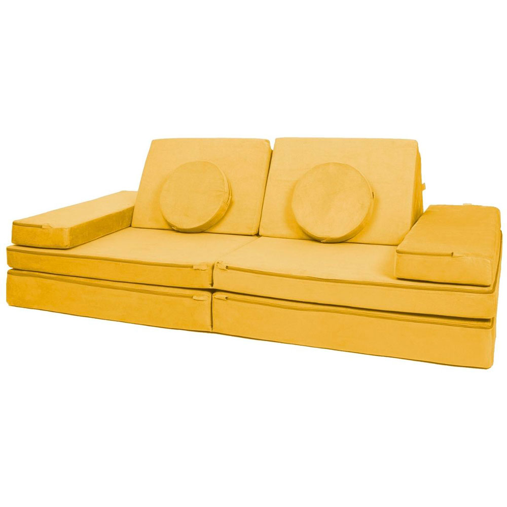 Sillon modular Dundy Plus infantil 8 piezas amarillo 85x170x55cm ...