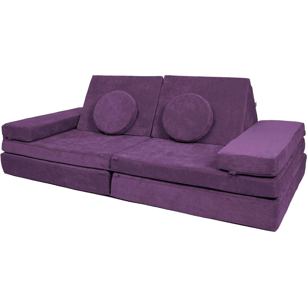 Sillon modular Dundy Plus infantil 8 piezas uva 85x170x55cm | Dundy ...