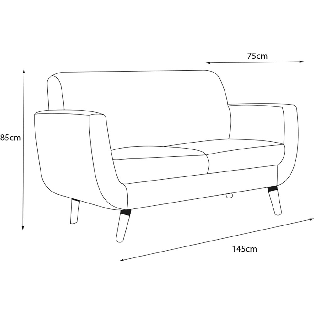 SOFA ALTEREGO SWEET YOKO SWEET2PLZ-TUL AZUL TULUM