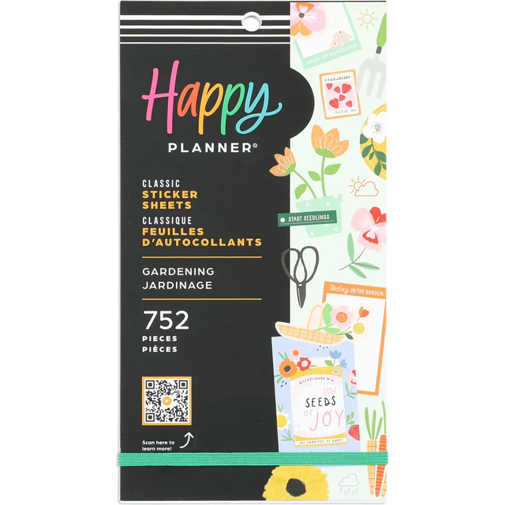 Sticker Happy Planner Gardening Con 30 Hojas | Lumen