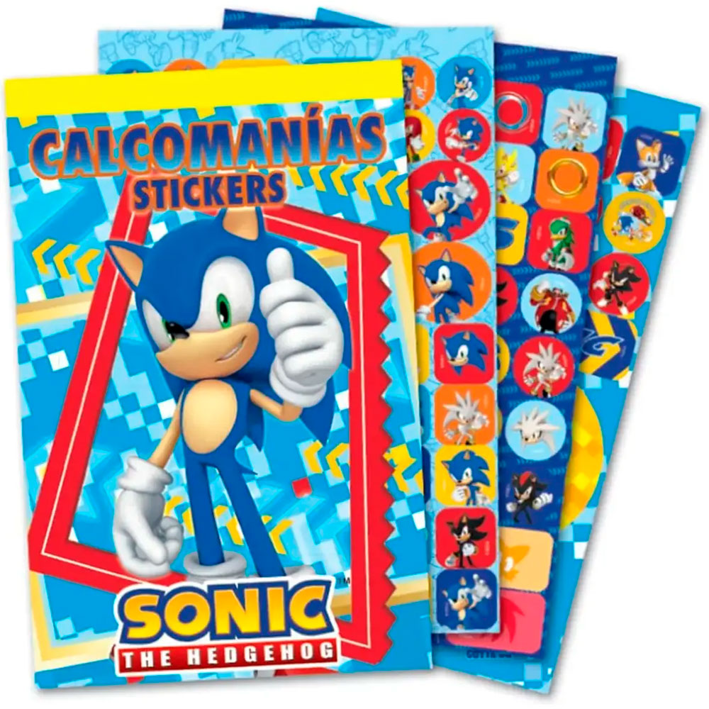 Stickers Granmark Con 6 Planillas Sonic | Papelería Lumen