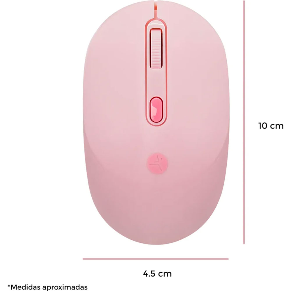 TECHZONE T1MOUG202-INA 4 BOT ROSA ! | Papelería Lumen