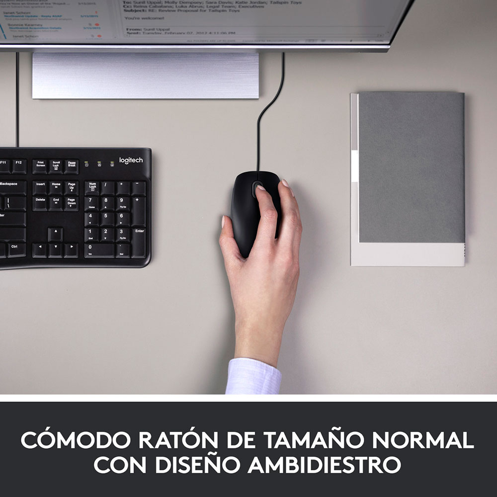 Teclado Con Mouse Logitech Mk120 | Papelería Lumen