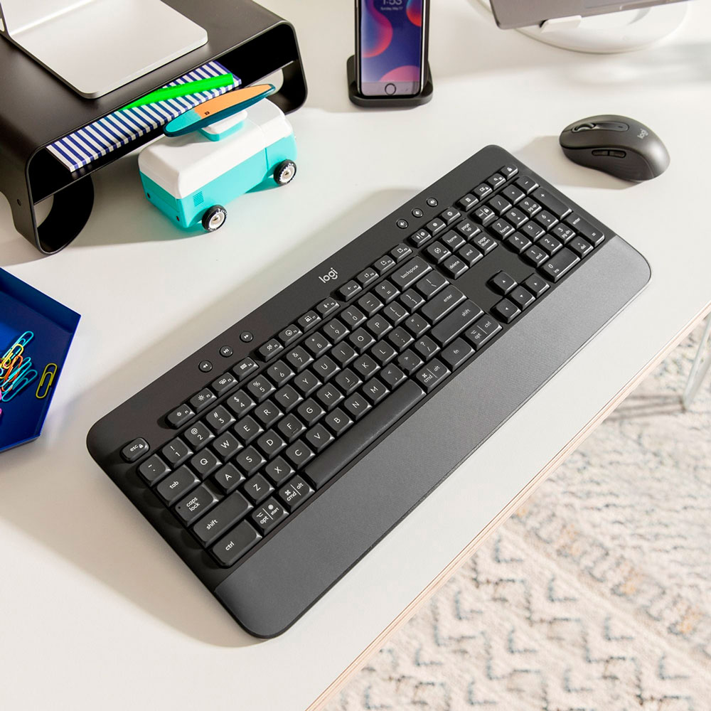 Teclado Logitech K650 Signature Bt gris | Papelería Lumen