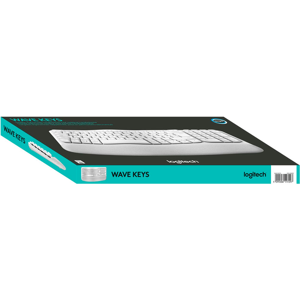 Teclado Logitech Wave Keys Bt blanco