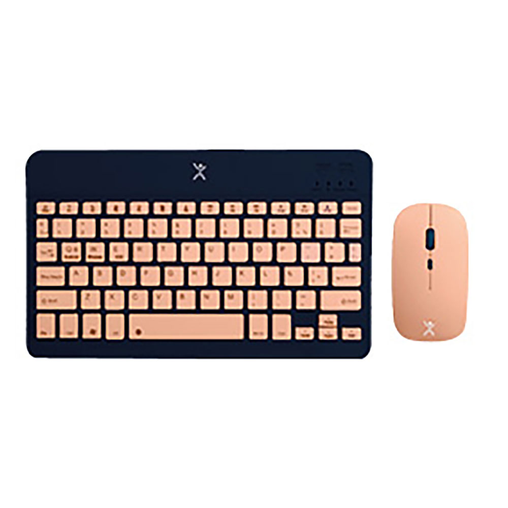 Teclado Pchoice Pc-201274 Kit Bluetooth 2 En 1 Azul | Papelería Lumen