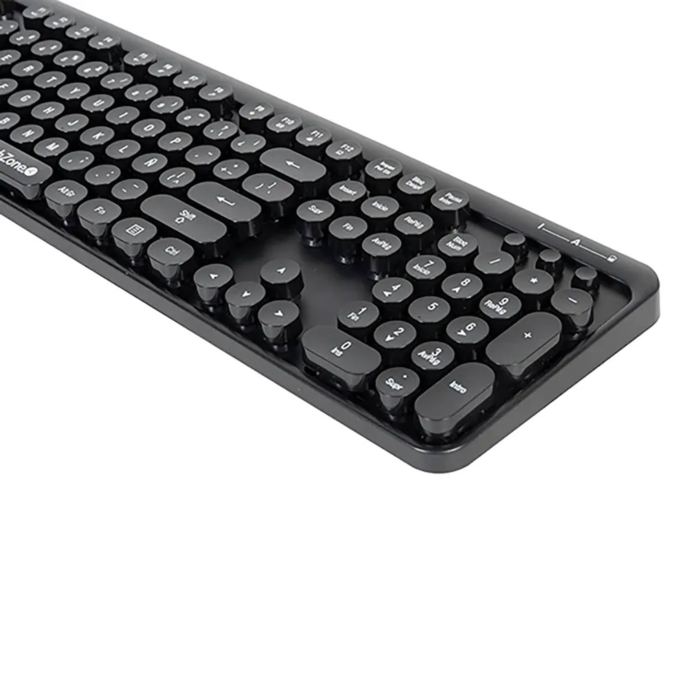 Teclado Techzone tz19COMB01 con mouse inalambrico negro