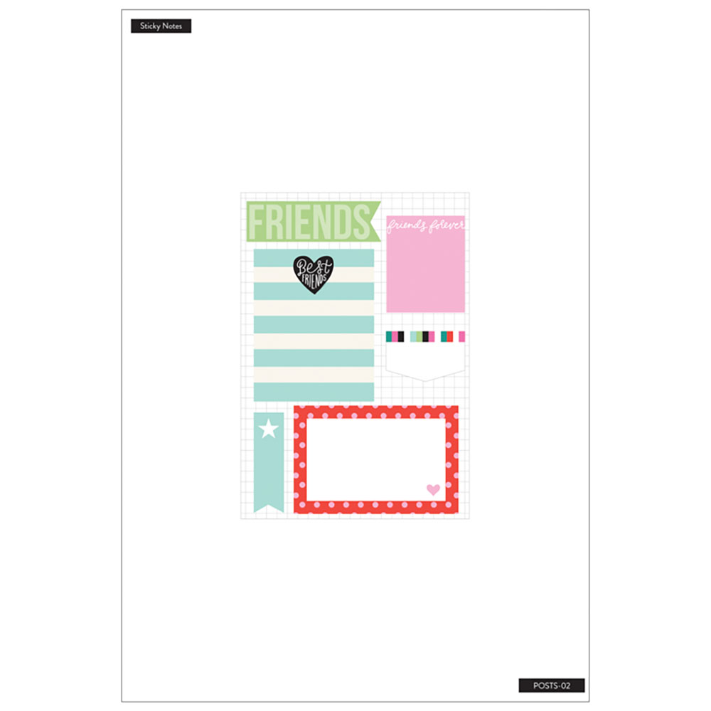 THE HAPPY PLANNER FRIENDS , PAQUETE DE NOTAS AMIGOS | Papelería Lumen