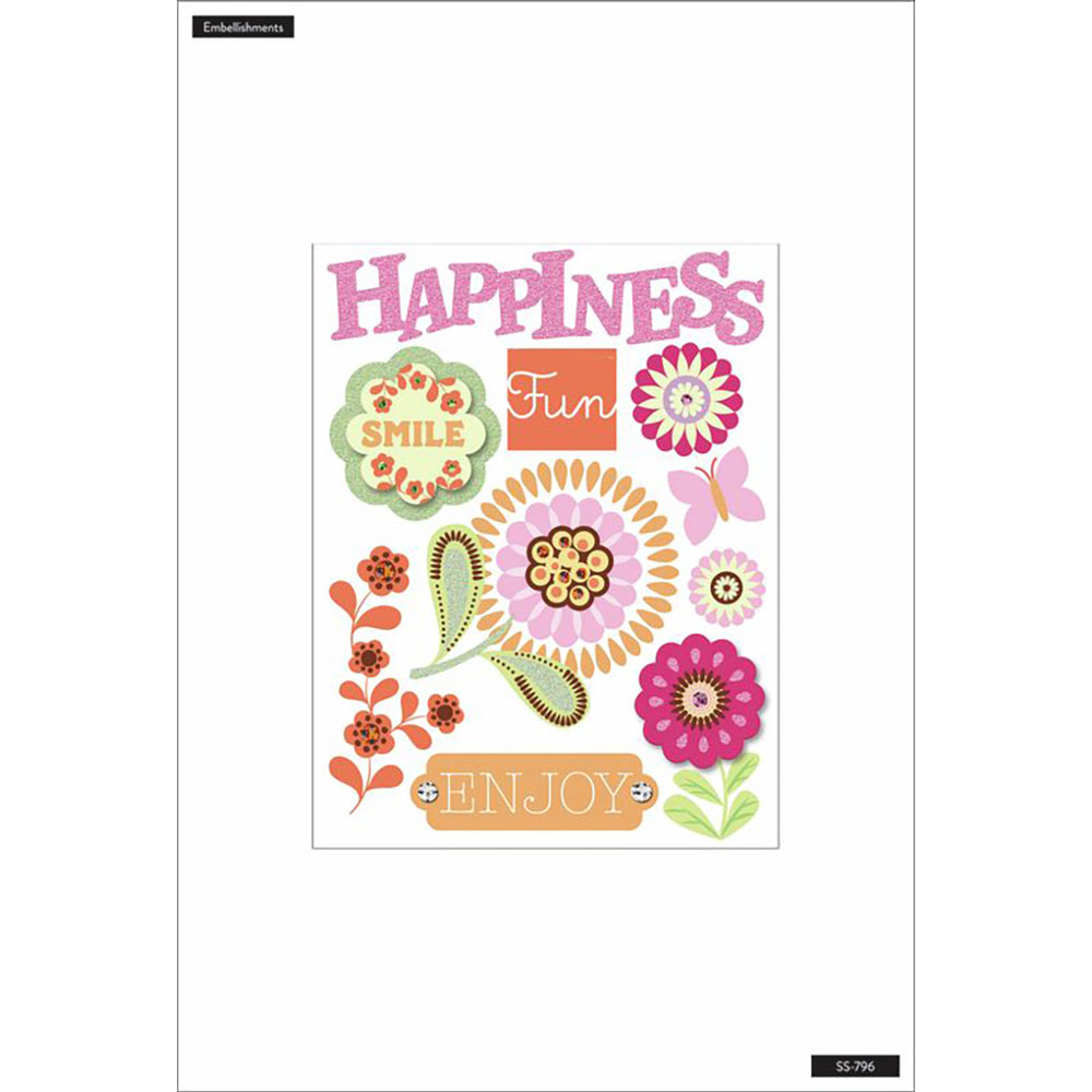 THE HAPPY PLANNER HAPPINESS & ENJOY , STICKERS EN ALTO RELIEVE ...