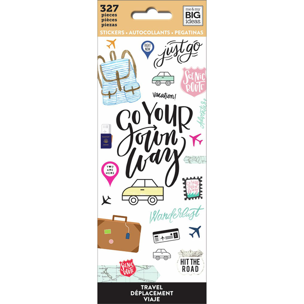 Stickers Happy Planner Travel | Papelería Lumen