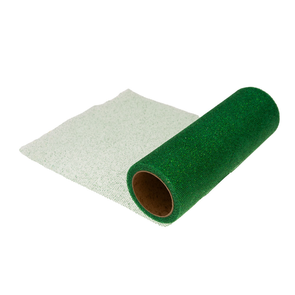 Tulle Diamantina Verde Bandera | Papelería Lumen