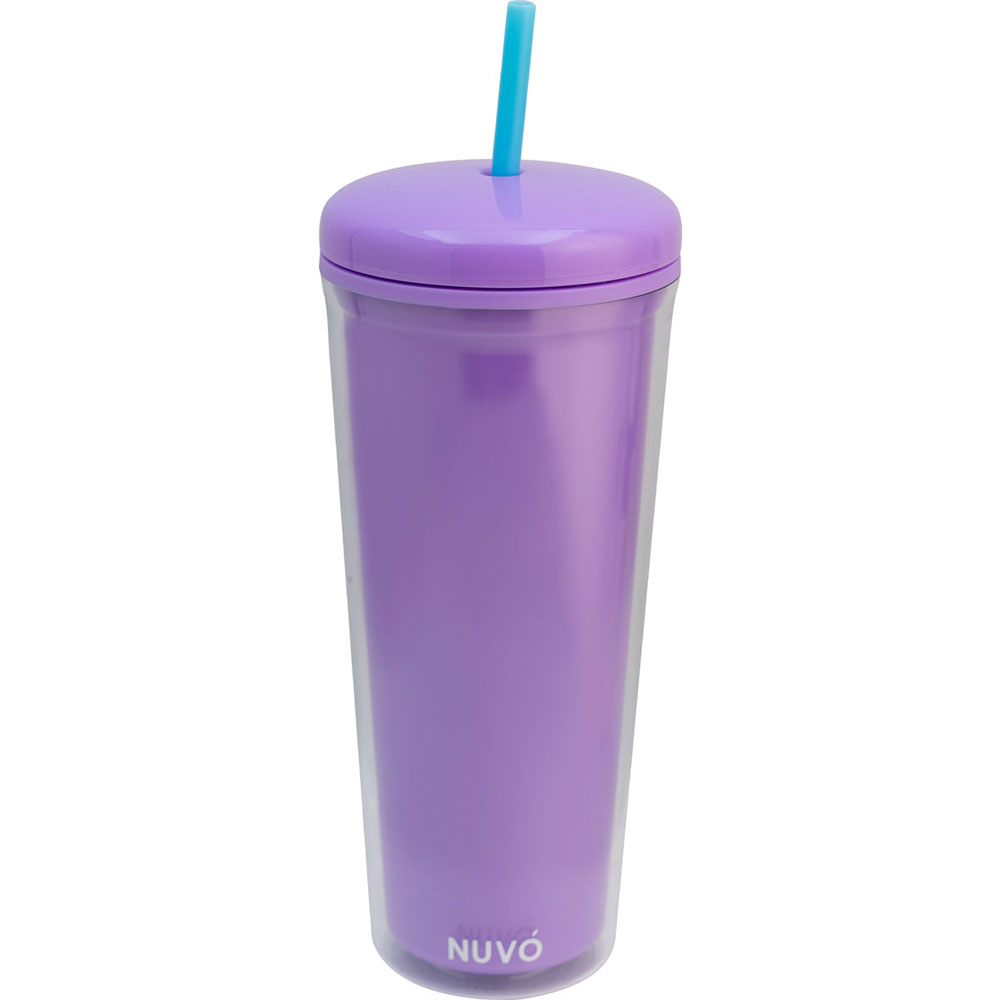 Vaso SXXI 2415-5118 Morado con Popote 720ml